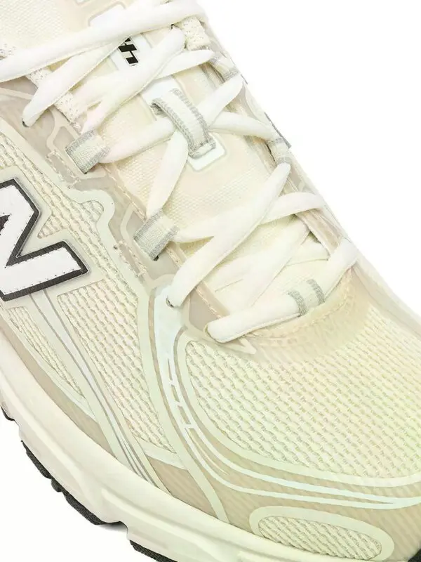 NEW BALANCE 740 "n" Logo Lace-up Sneakers - Neutrals