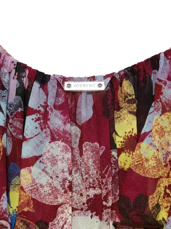 Iceberg Floral Print Ruffled Mini Dress