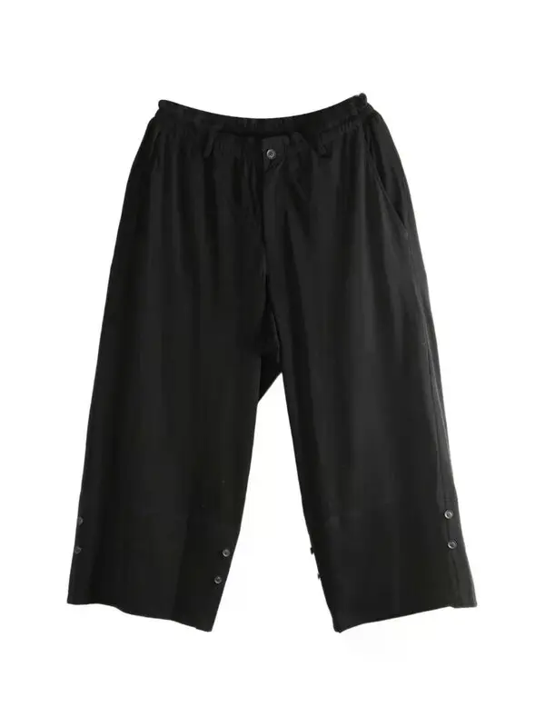Yohji Yamamoto Button-detail Elasticated Waist Trousers