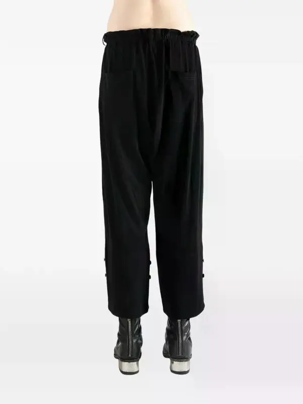 Yohji Yamamoto Button-detail Elasticated Waist Trousers