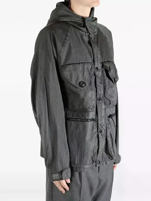 C.P. COMPANY Hooded Button Jacket