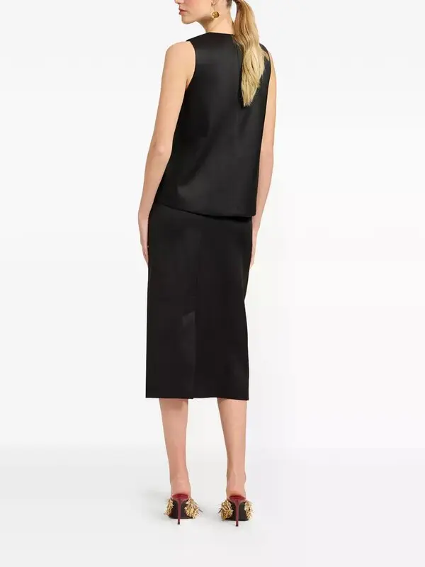 La DoubleJ Jacquard Floral Pencil Skirt