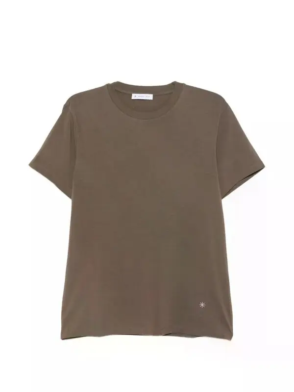 MANUEL RITZ Crew-neck T-shirt - Brown
