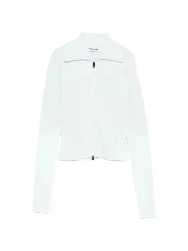 J. Lindeberg Ribbed Knit Zip-up Jacket