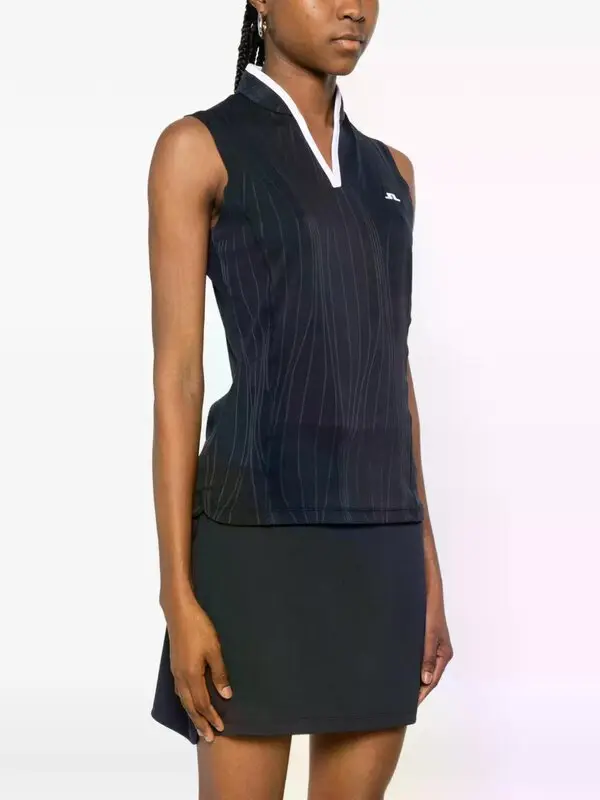 J. Lindeberg Sleeveless V-neck Top With Graphic Print