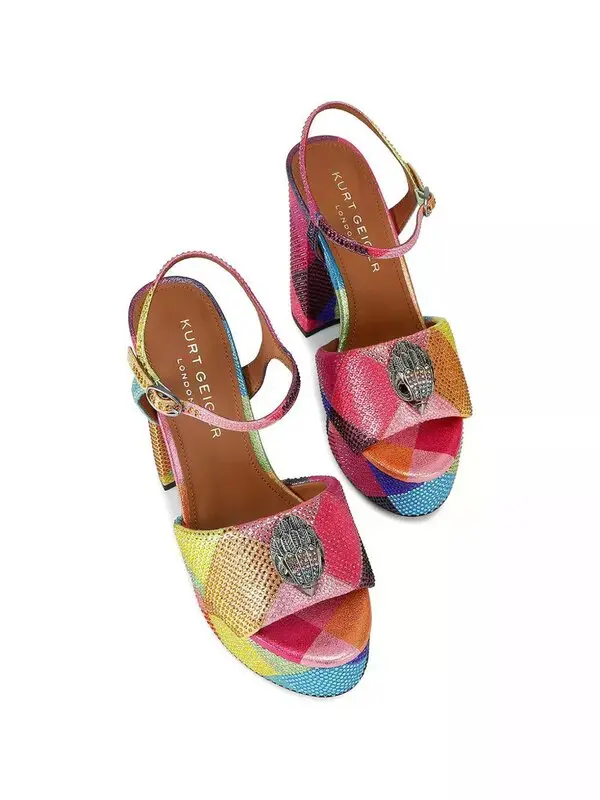 Kurt Geiger Kensington Embellished Platform Sandals - Pink