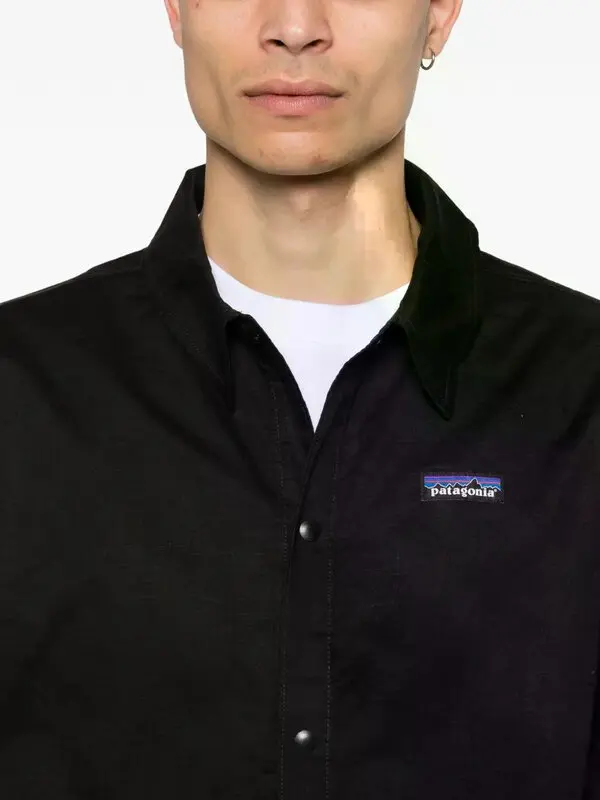 Patagonia Logo-patch Overshirt - Black