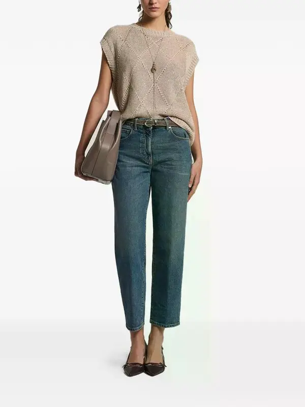 Peserico Ink Panelled Jeans