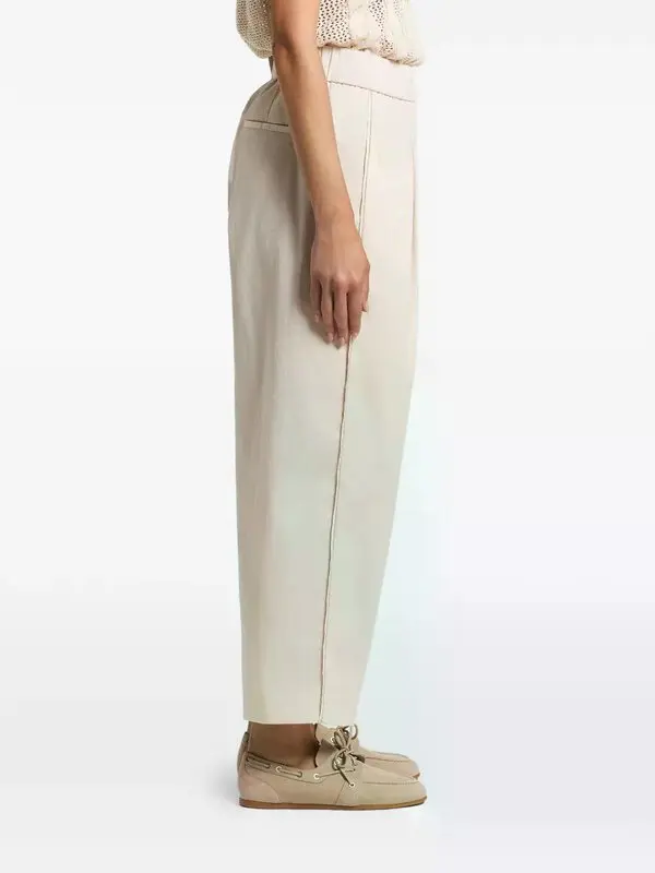 Peserico Elasticated-waist Trousers - Neutrals