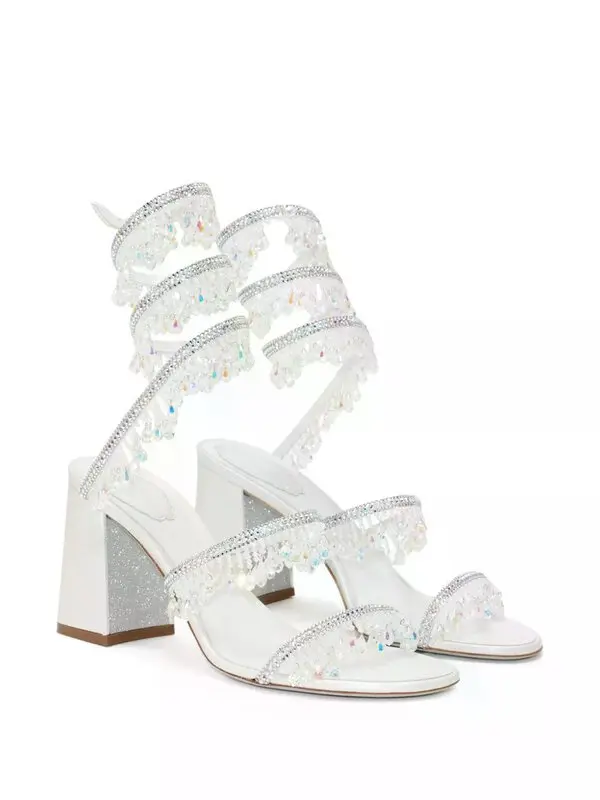 Rene Caovilla Crystal Embellished Strass Sandals