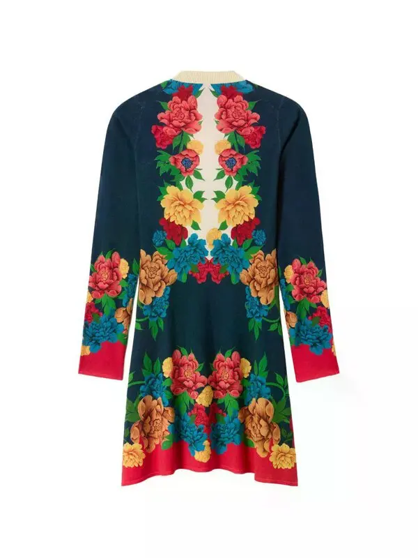 La DoubleJ Mini Swing Floral Print Knit Dress