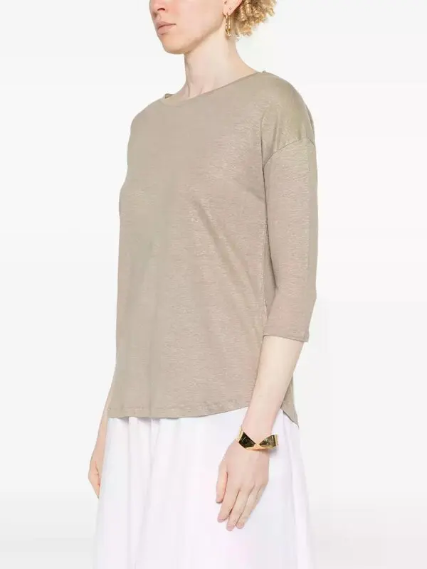 Majestic Filatures Linen Blend T-shirt - Neutrals
