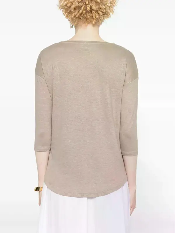 Majestic Filatures Linen Blend T-shirt - Neutrals