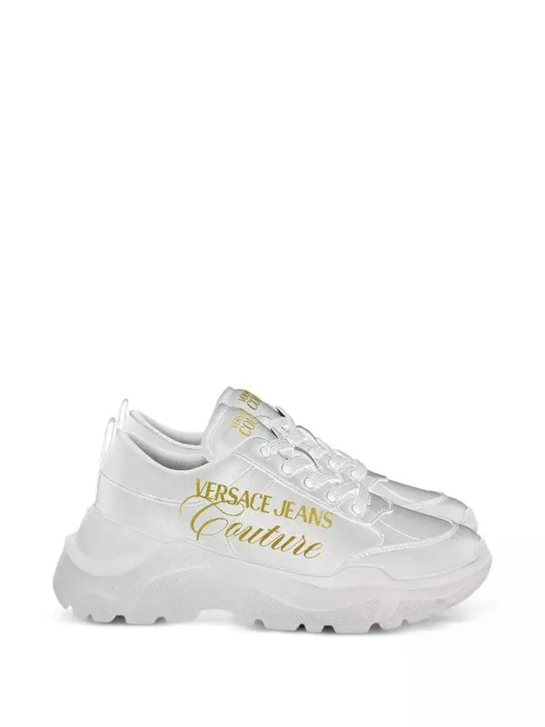 Versace Fondo Speedtrack Platform Sneakers - White
