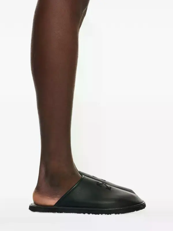 Off-White Arrow Leather Slippers