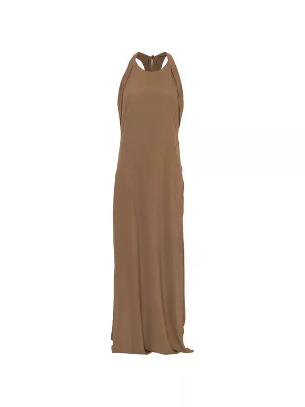 Blumarine Halterneck Maxi Dress - Brown