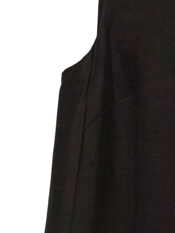 Liviana Conti Sleeveless Square-neck Top - Brown