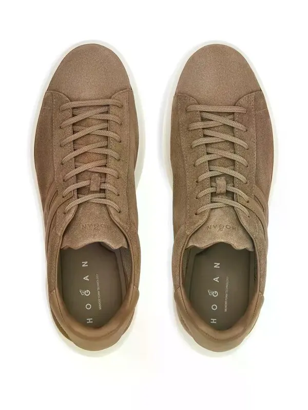 Hogan Logo-appliqué Platform Sneakers - Brown
