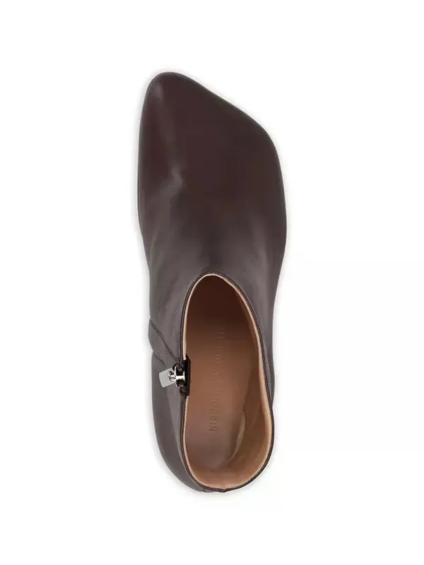 NICCOLO PASQUALETTI Obliqua Leather Ankle Boots