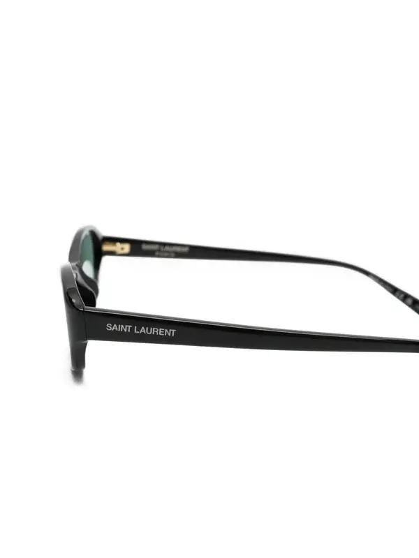 Saint Laurent Oval Frame Sunglasses - Black