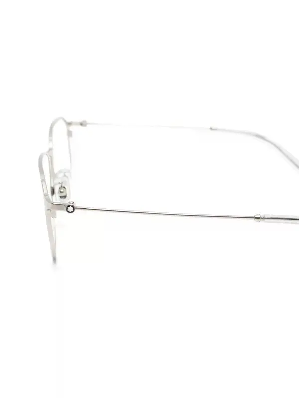 Montblanc Square Frame Eyeglasses - Silver