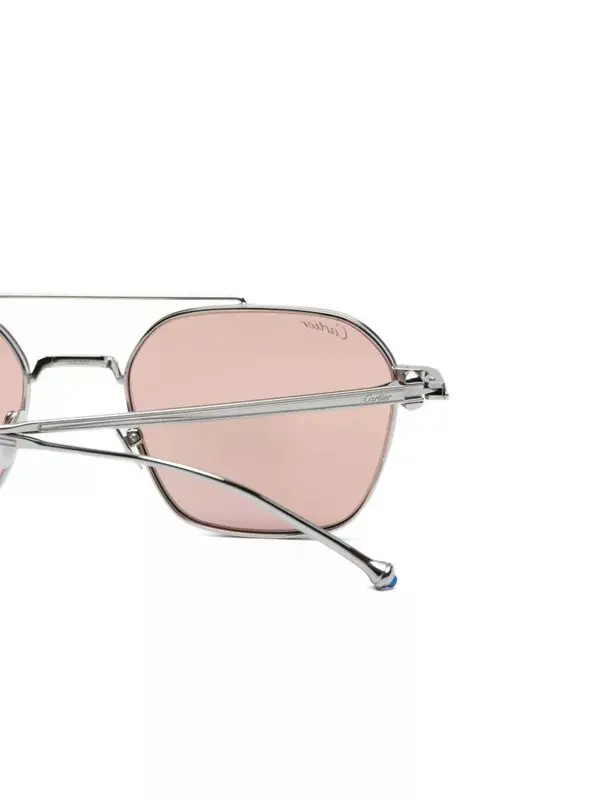 Cartier Geometric Frame Sunglasses