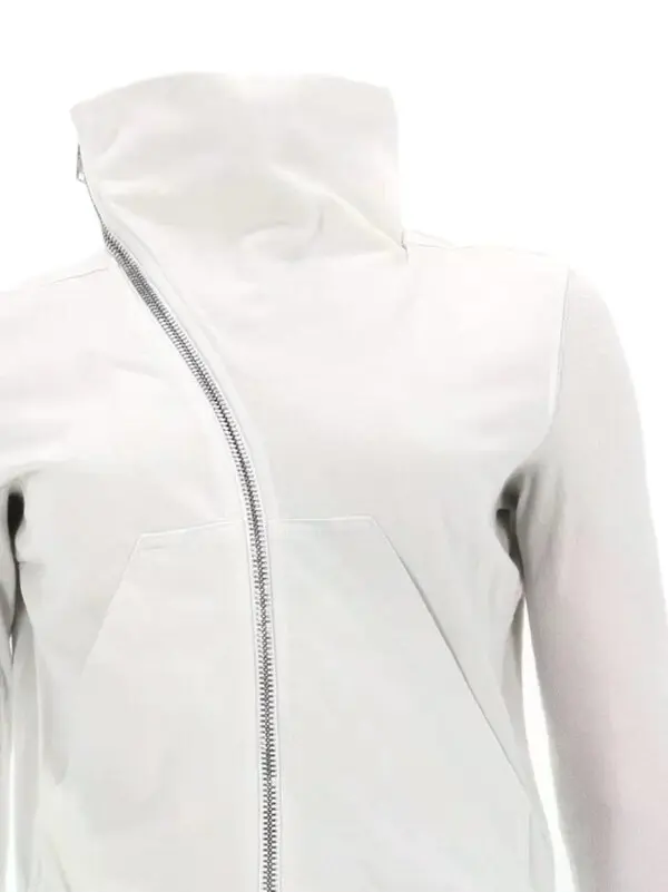 Rick Owens Asymmetric Zip Long Sleeve Sweatshirt