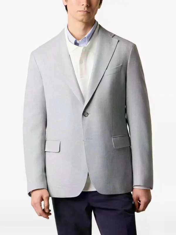 Brooks Brothers Basket Weave Blazer - Grey