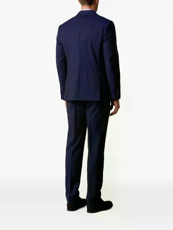 Brooks Brothers Double-breasted Weave Virgin Wool Suit