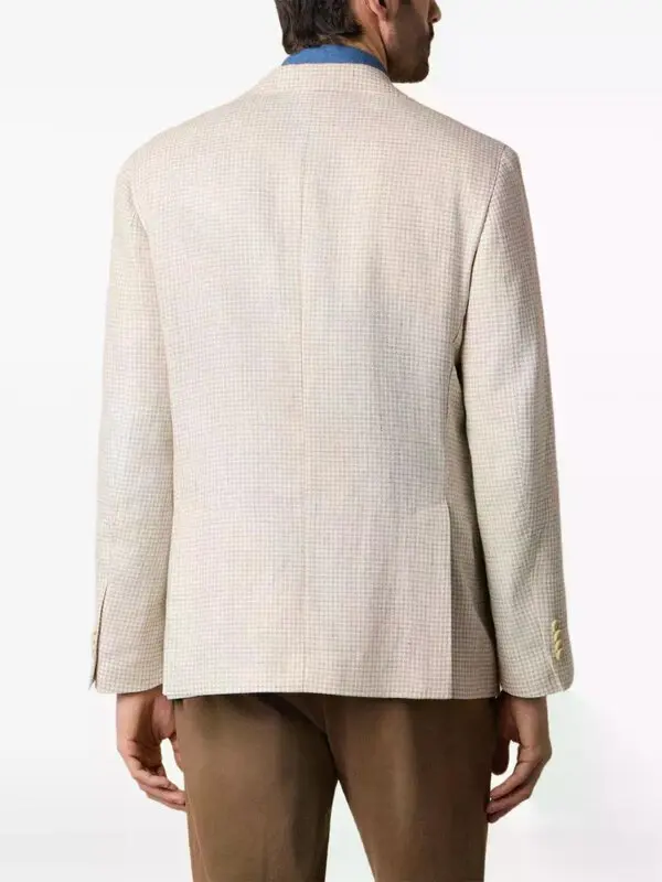 Brooks Brothers Pied De Poule Single-breasted Blazer - Neutrals