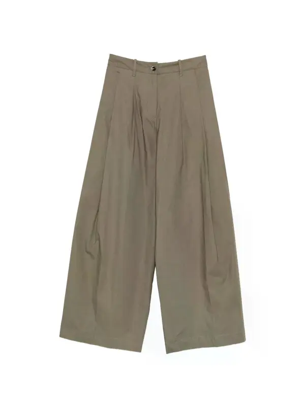 NINE:INTHE:MORNING Petra Pleated Trousers - Green
