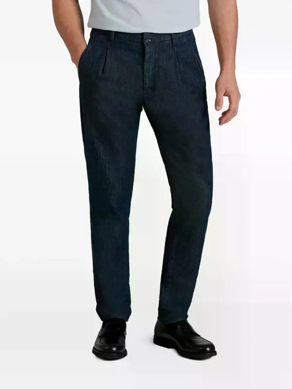 Incotex Pleated Jeans - Blue