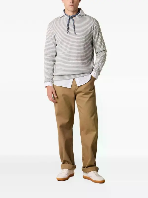 Brooks Brothers Striped Crew Neck Sweater