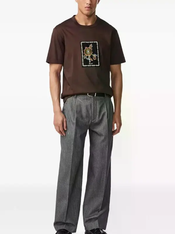Nn07 Floral-appliqué T-shirt