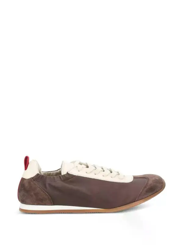 UMA WANG Suede Panelled Trainers - Brown