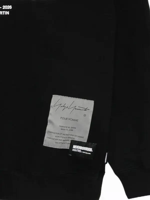 Yohji Yamamoto X Neighborhood Logo-print Sweatshirt - Black