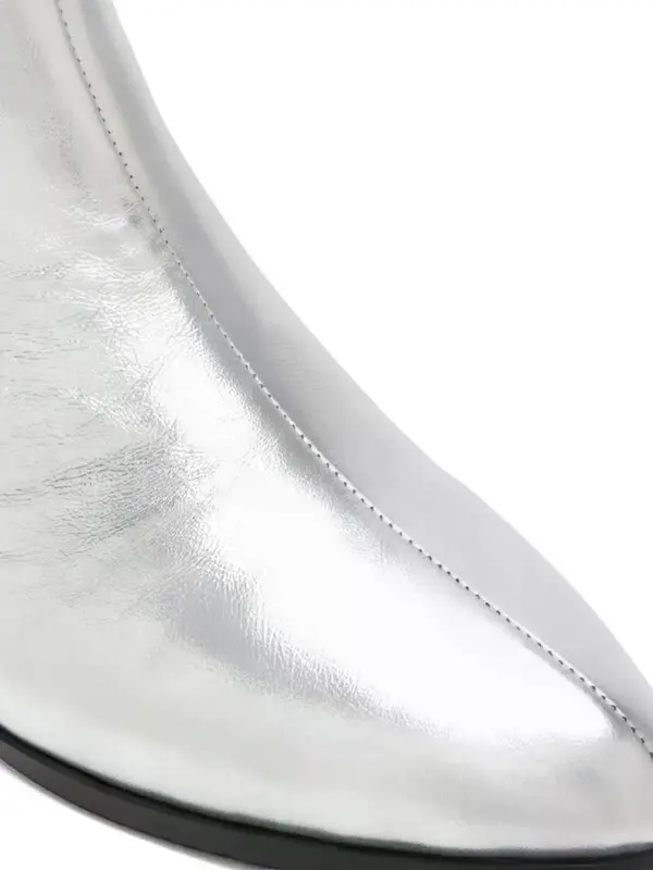 Senso Leather Ankle Boots With -tone Zip Trim