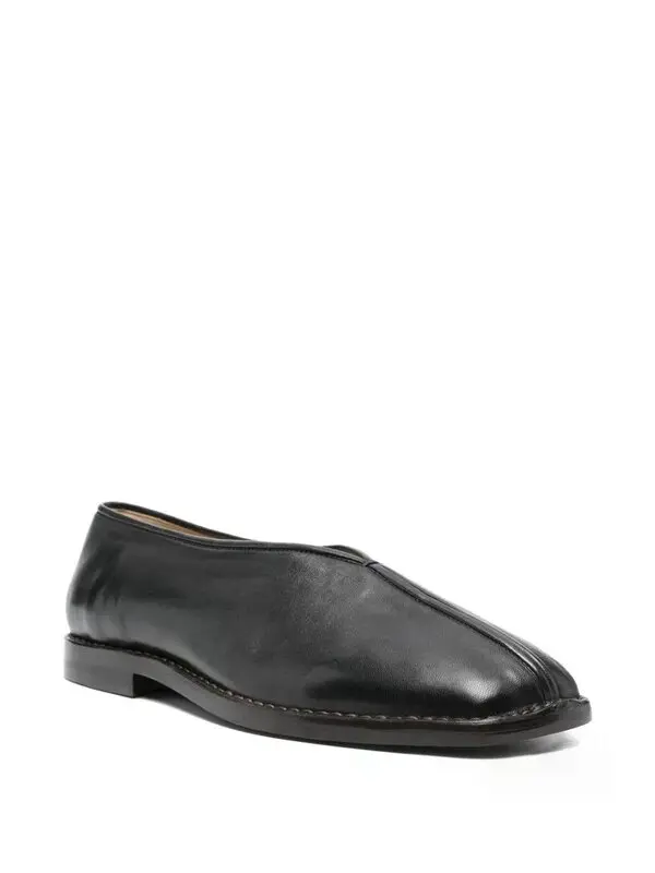 LEMAIRE Flat Piped Leather Slippers