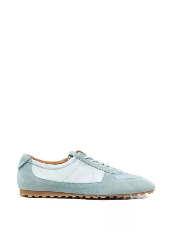 AeydĒ Suede Panel Lace-up Sneakers - Blue