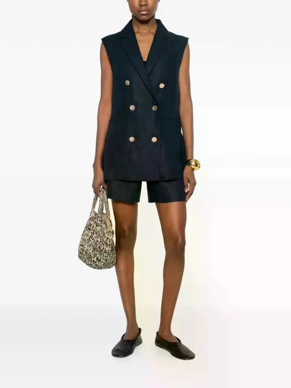 Max Mara Double-breasted Sleeveless Jacket
