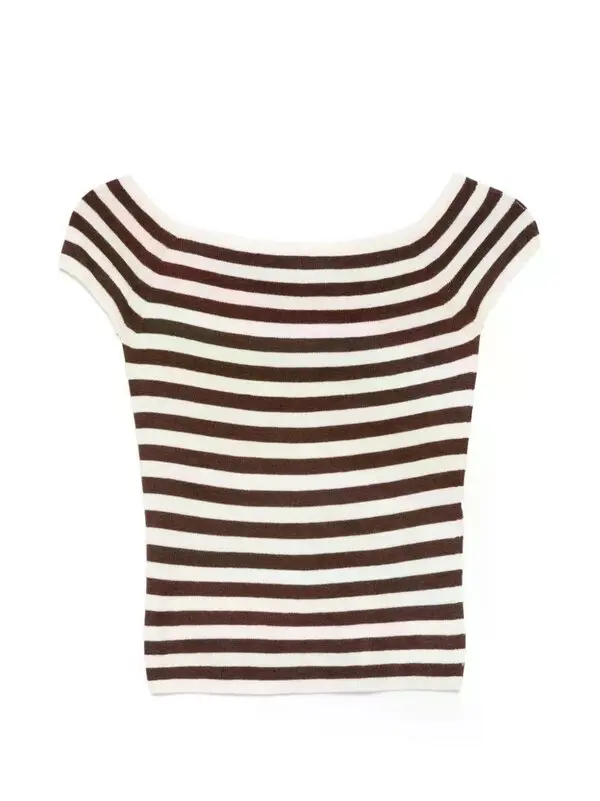 Eric Bompard Striped Top - Neutrals
