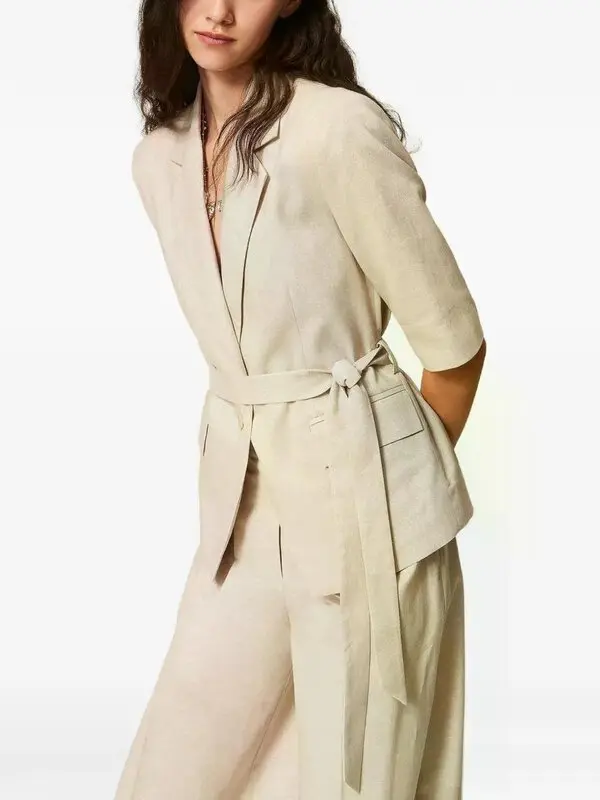 TWINSET Short-sleeve Belted Blazer