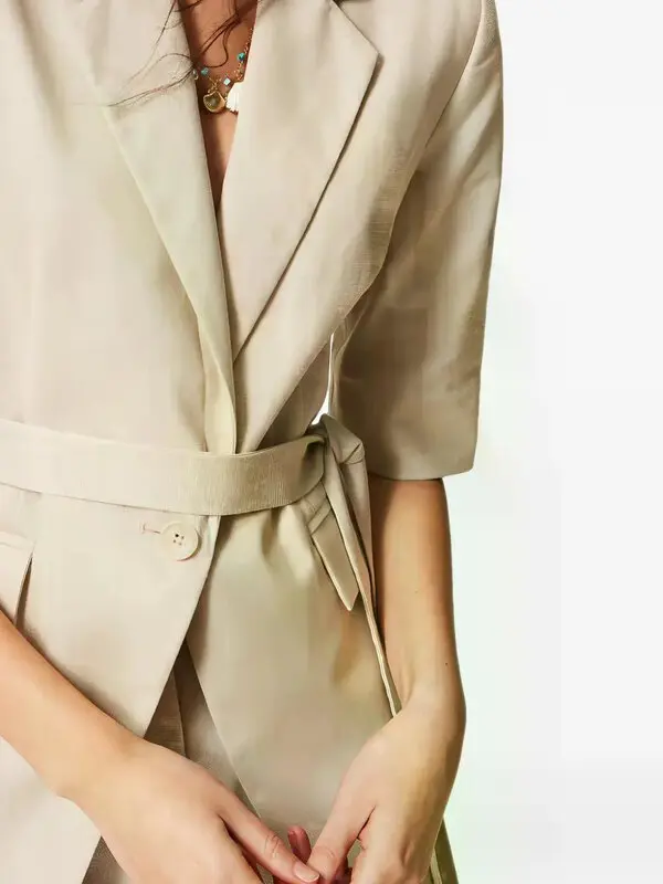 TWINSET Short-sleeve Belted Blazer
