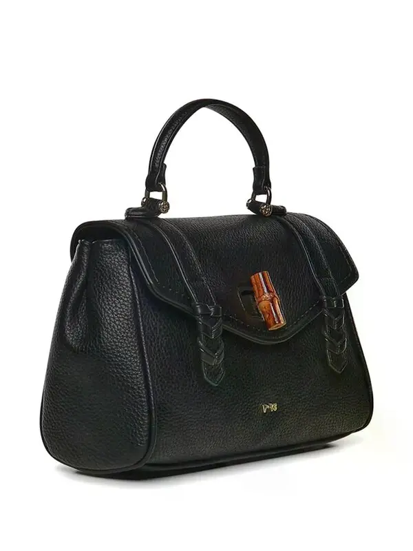 V°73 Beatrice Shoulder Bag With Bamboo Clasp - Black