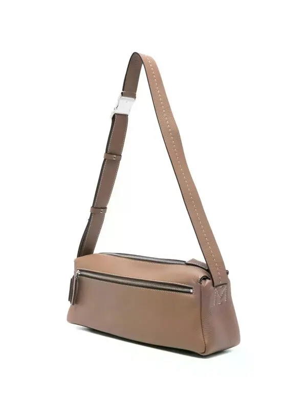 Max Mara Mxaskipper Leather Shoulder Bag - Brown