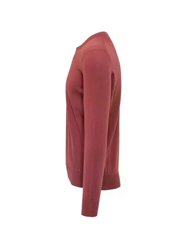 Brunello Cucinelli Crew Neck Long Sleeve Sweater - Red
