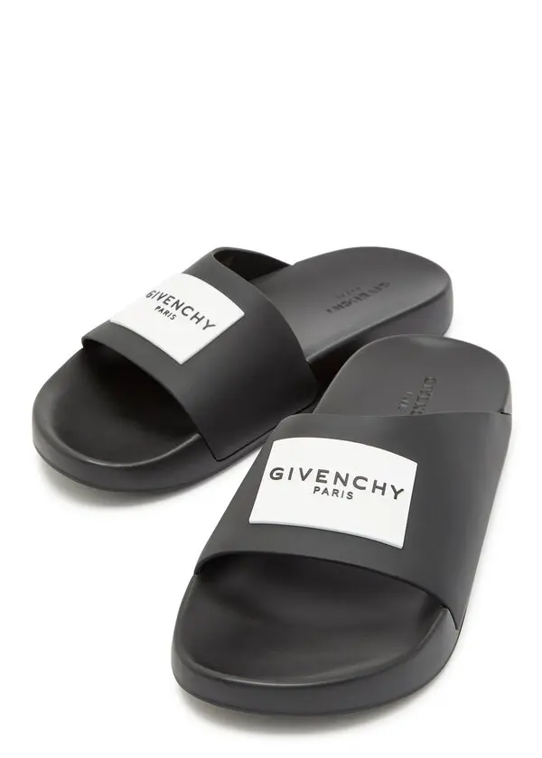 Givenchy Logo Rubber Sliders