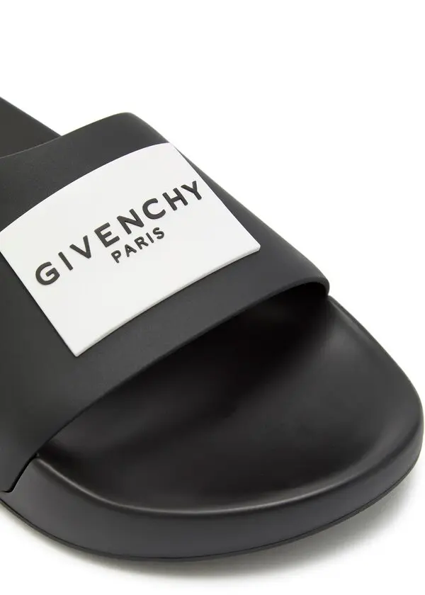 Givenchy Logo Rubber Sliders