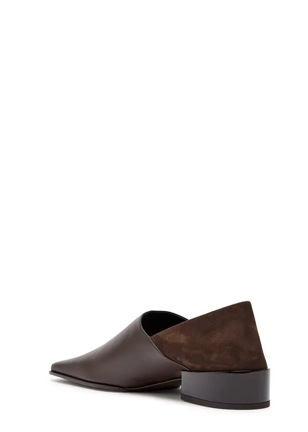 Alaïa 20 Leather Loafers - Brown