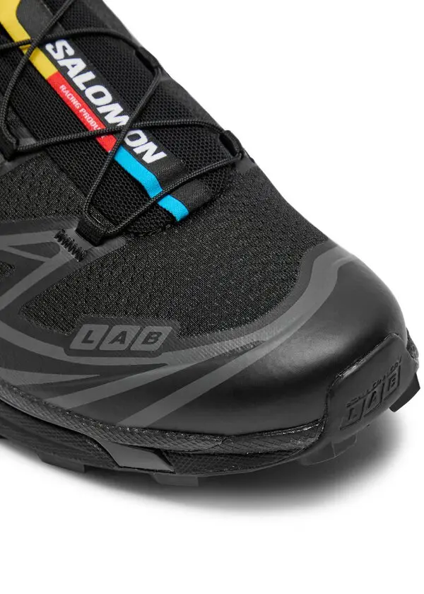 SALOMON Xt-6 Panelled Mesh Sneakers - Black